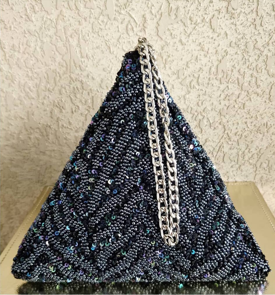 Black Chevron Pyramid | Adora by Ankita